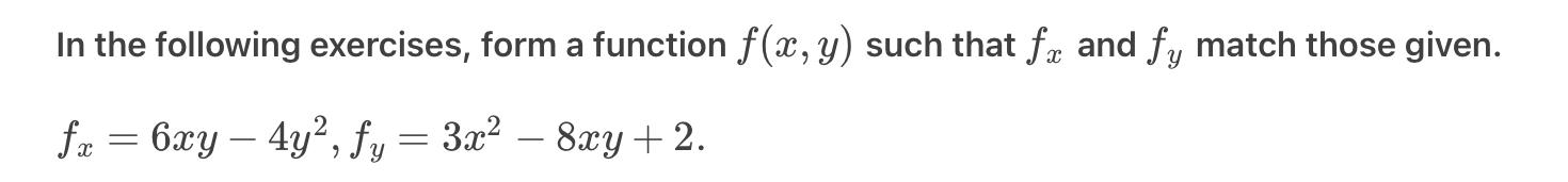 Solved In the following exercises, form a function f(x,y) | Chegg.com