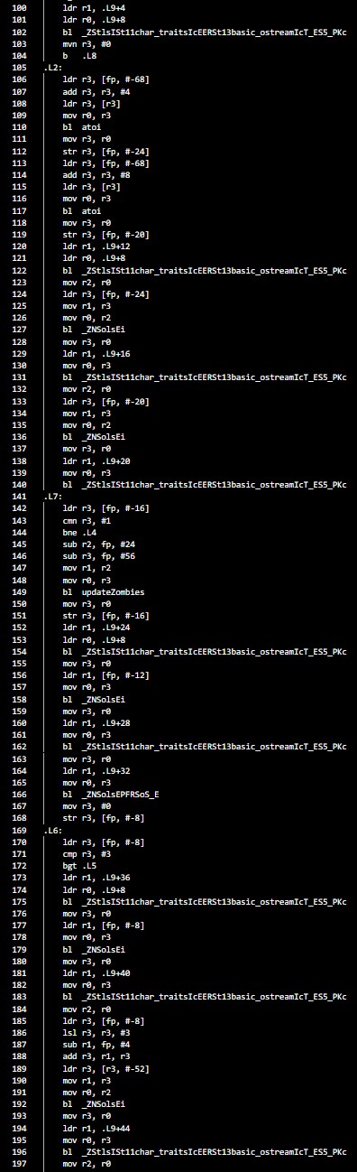 Solved align 2 global updateZombies syntax unified arm fpu | Chegg.com