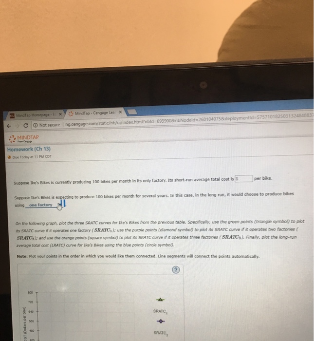 Solved Homework (Ch 13) ?Due Today at 11 PM CDT Attempts: | Chegg.com