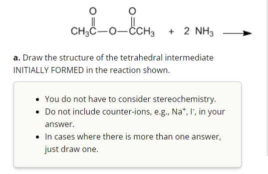 Solved a. ﻿Draw the structure of the tetrahedral | Chegg.com