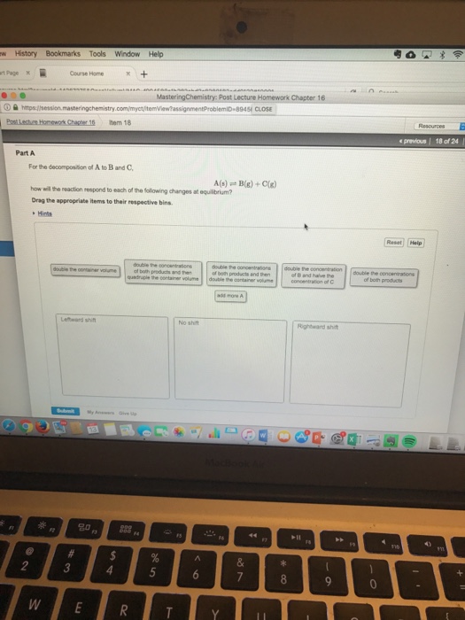 1/8 S8 +O2=SO2 A=B+C | Chegg.com