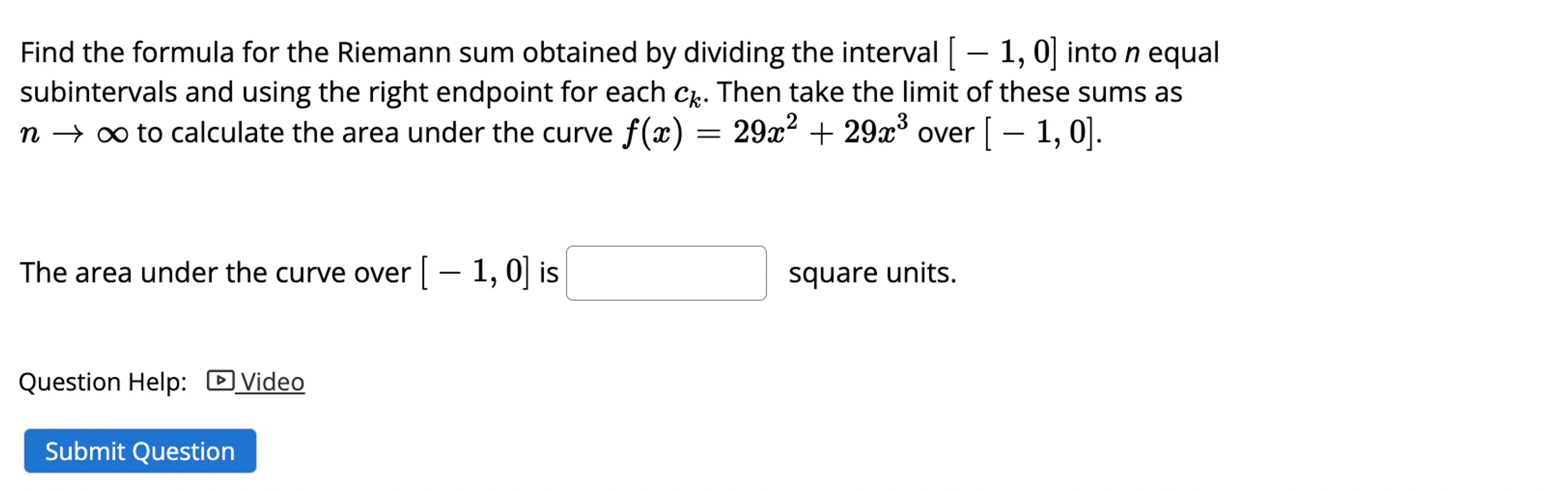 Solved Find the formula for the Riemann sum obtained by | Chegg.com