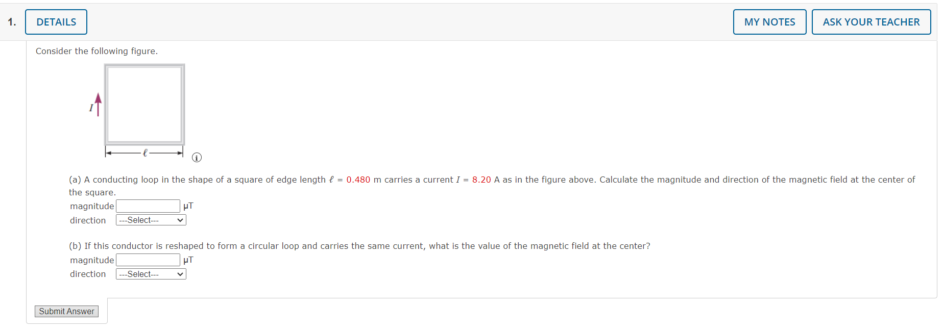 Solved Consider the following figure. the square. magnitude | Chegg.com