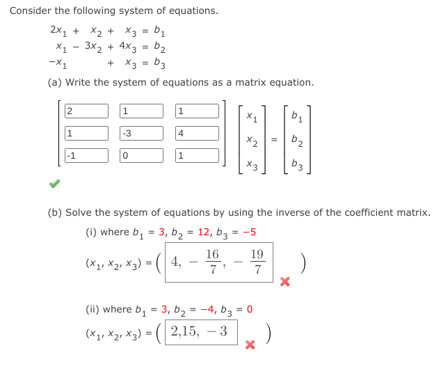 Solved Consider the following system of | Chegg.com
