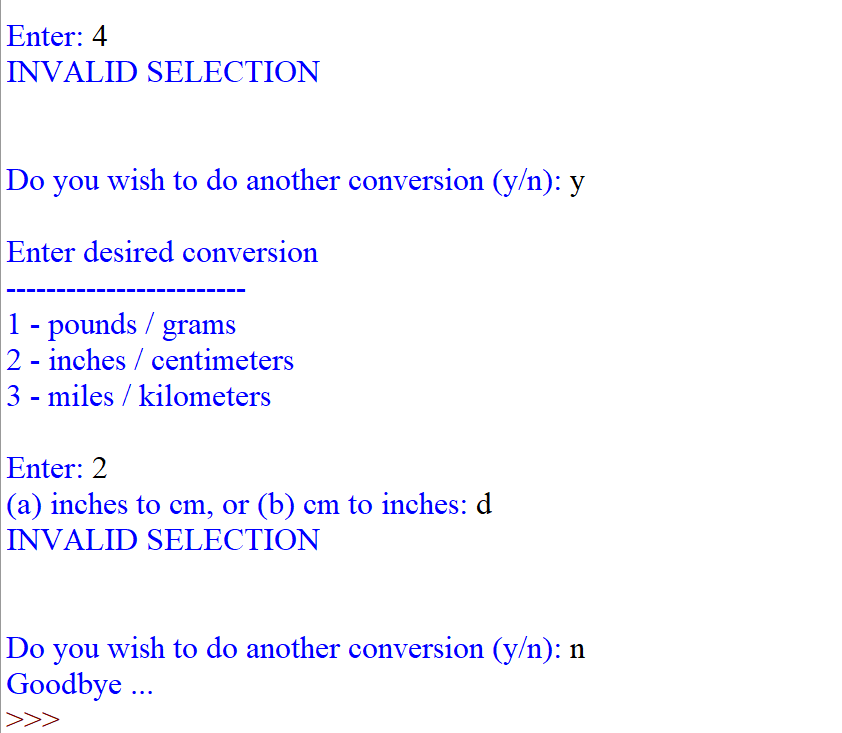 Solved Metric Conversion: Develop and test a Python program | Chegg.com