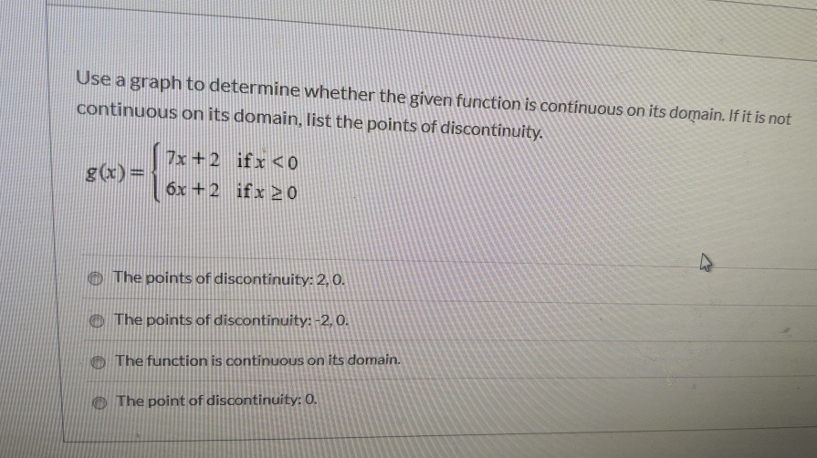 Solved Use a graph to determine whether the given function | Chegg.com