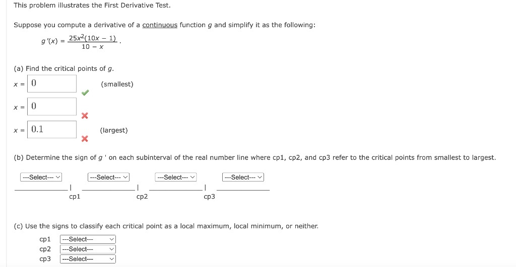 Solved This problem illustrates the First Derivative Test. | Chegg.com