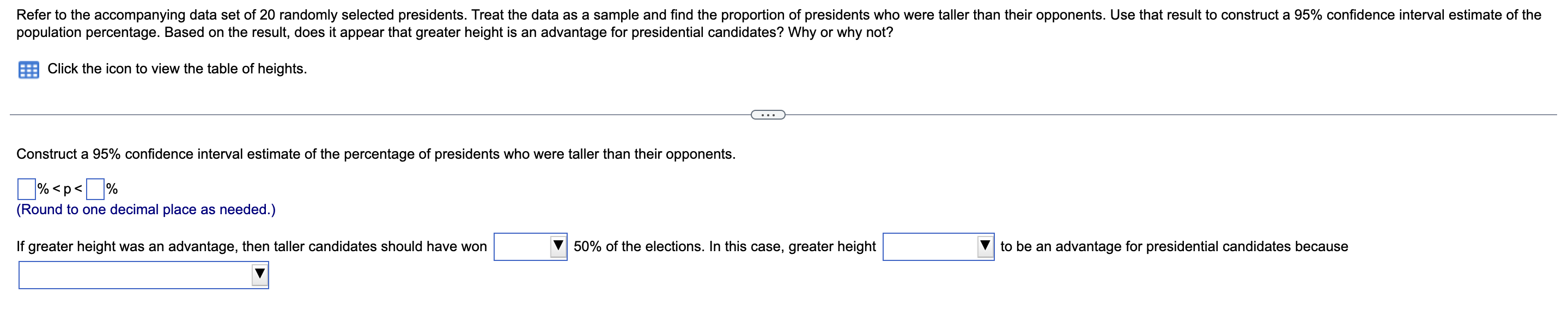 Solved The three drop down options for part two are 1. (Less | Chegg.com