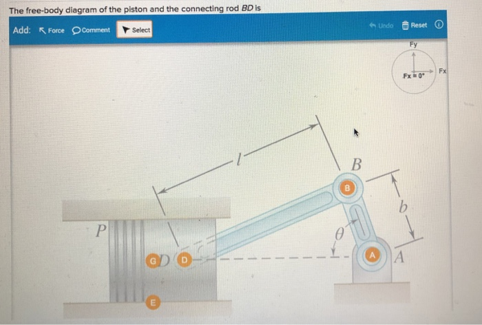 Solved In the engine system shown, 1-250 mm and b-100 mm. | Chegg.com
