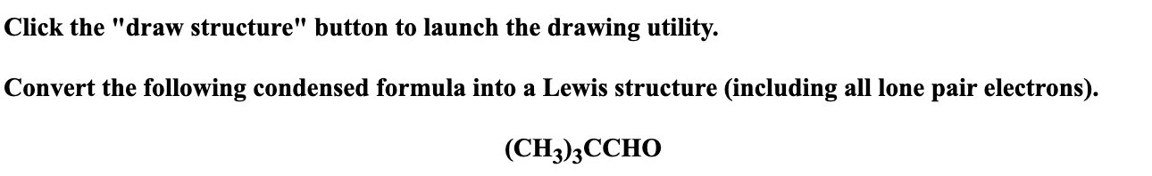 Solved Click the "draw structure" button to launch the | Chegg.com