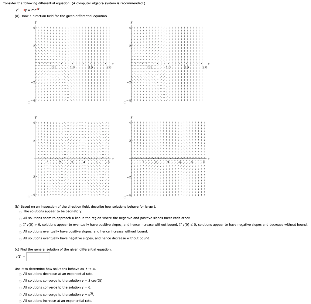 Solved Consider the following differential equation. (A | Chegg.com