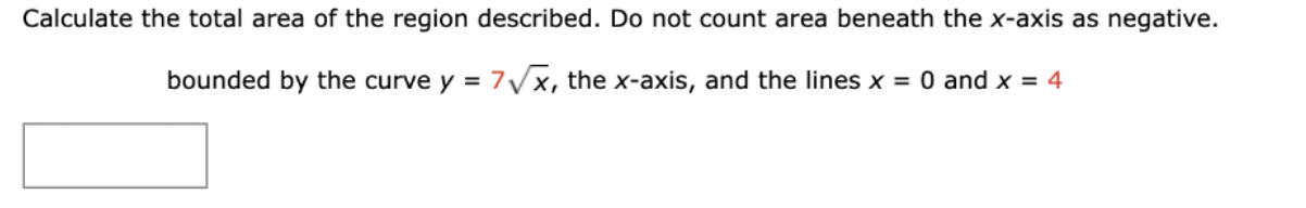 Solved Calculate the total area of the region described. Do | Chegg.com