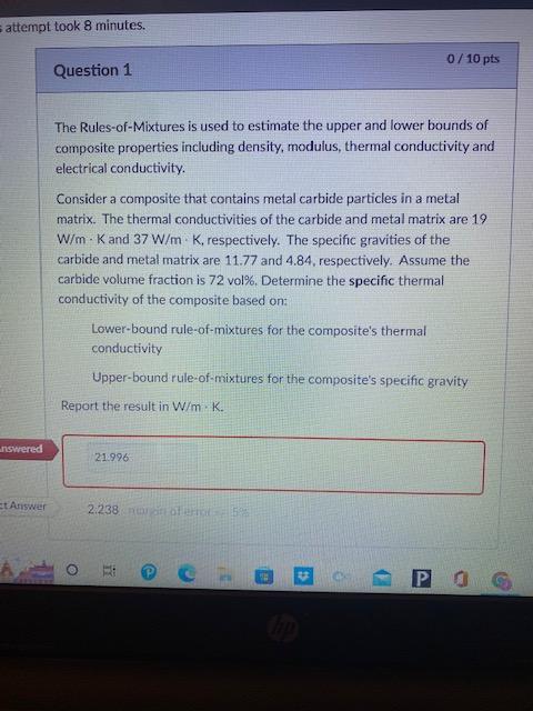 Solved The Rules-of-Mixtures is used to estimate the upper | Chegg.com