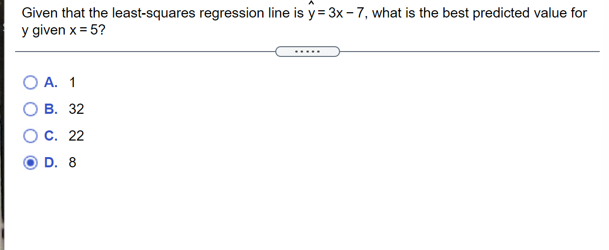 Solved Given that the least-squares regression line is y= 3x | Chegg.com