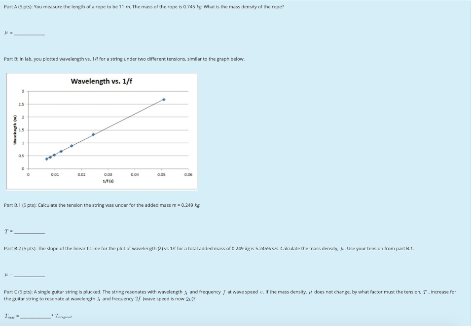 Solved Part A (5 pts): You measure the length of a rope to | Chegg.com