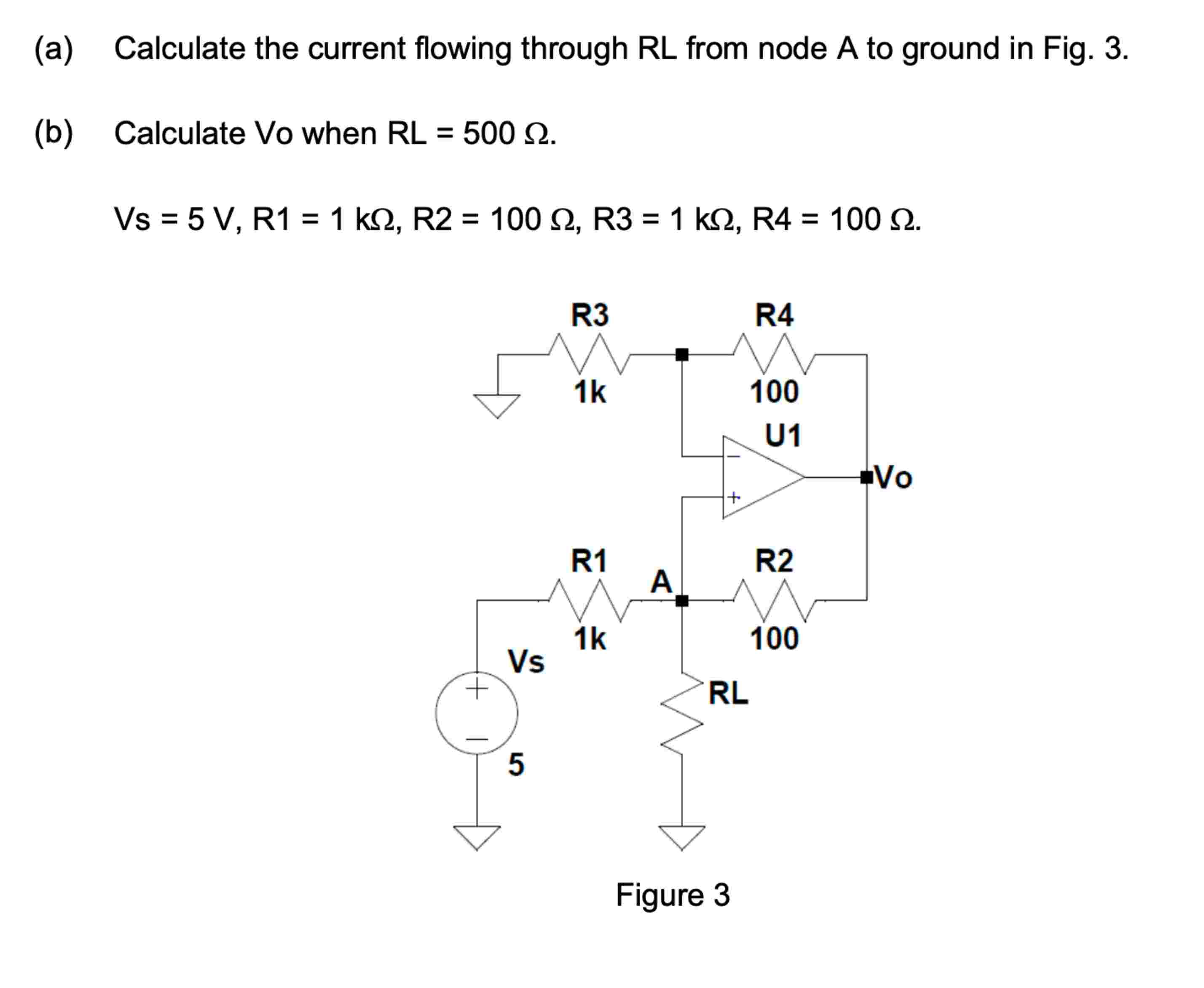 Solved (a) ﻿Calculate the current flowing through RL ﻿from | Chegg.com