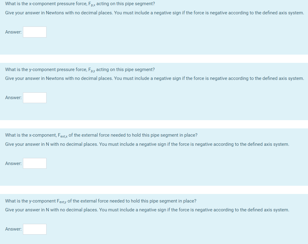 Solved The figure below shows a pipe segment that includes a | Chegg.com
