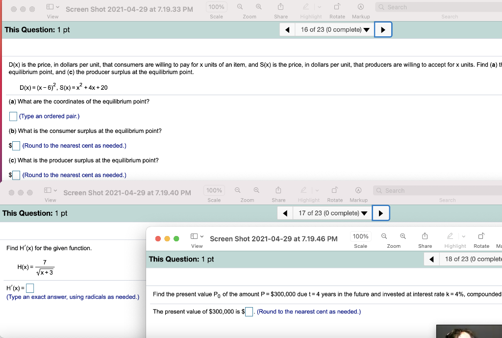 Solved Screen Shot 2021-04-29 at 7.19.33 PM Search 100% | Chegg.com
