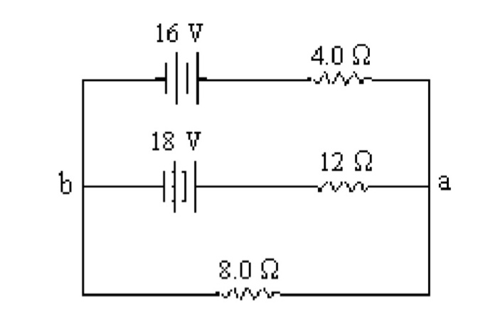 Solved What is the potential difference between points a and | Chegg.com