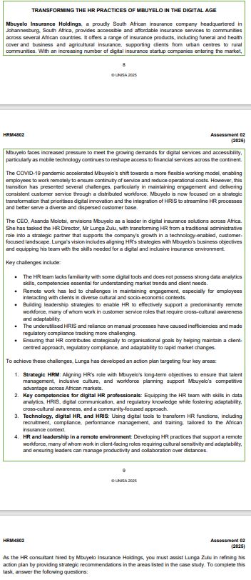 Solved Describe how HRIS implementation can transform | Chegg.com