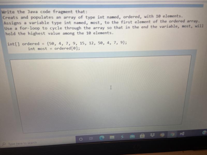 Solved Write The Java Code Fragment That Creats And 2162