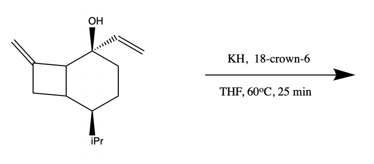 Solved OH KH, 18-crown-6 THF, 60°C, 25 min iPr | Chegg.com