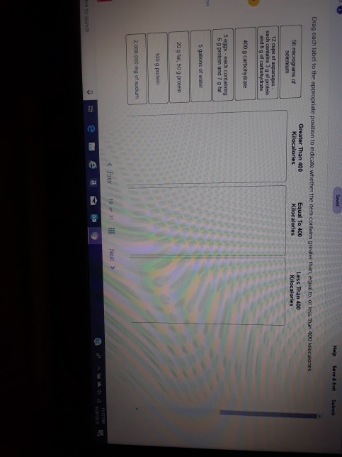 Solved Help Save &Exit Subm Drag each label to the | Chegg.com