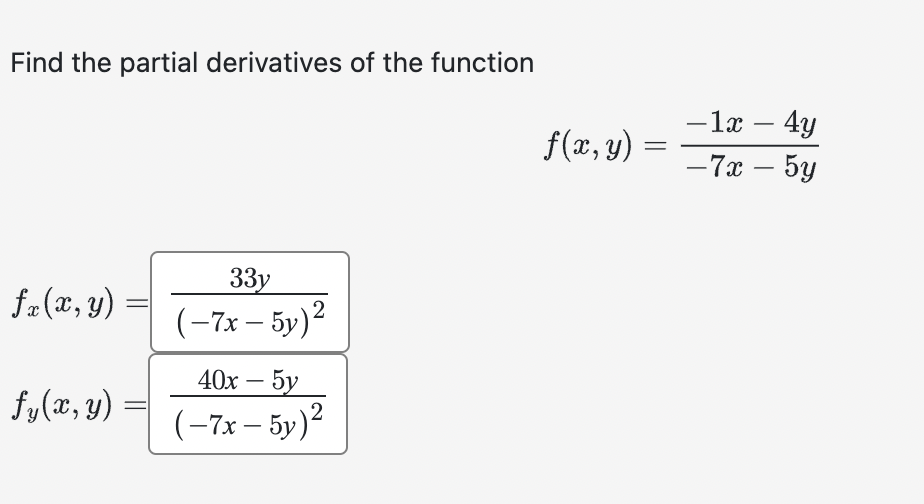 Solved Find the partial derivatives of the function | Chegg.com