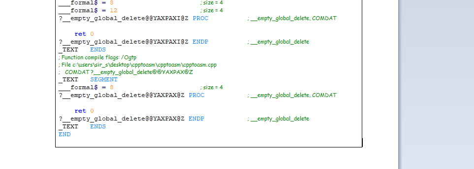 Solved ; Function compile flags: / Ogtp ;16 : float inc | Chegg.com