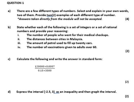 Solved QUESTION 1 a) There are a few different types of | Chegg.com