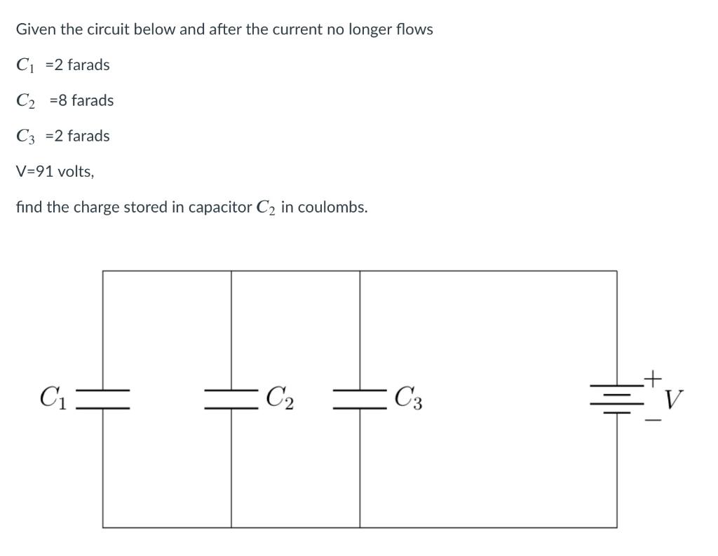 Solved Given the circuit below and after the current no | Chegg.com