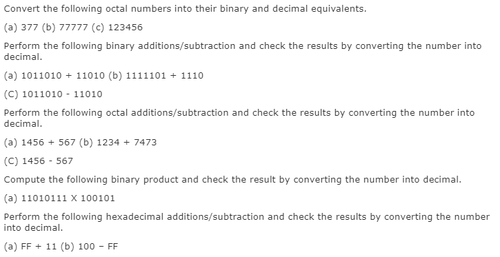 Solved Lab #4 Number System Conversion Please show all | Chegg.com