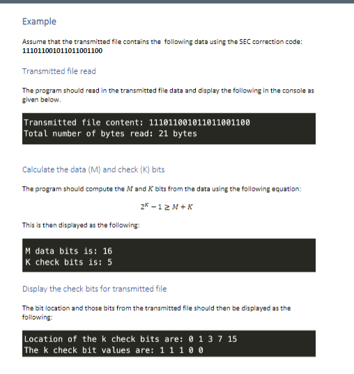 Solved Develop A Single Error Correcting Sec Code In The