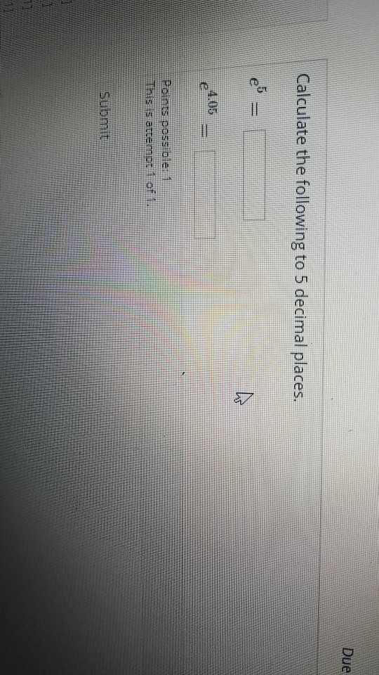 Solved Due i Approximate y = ln(600) to 4 decimal places | Chegg.com