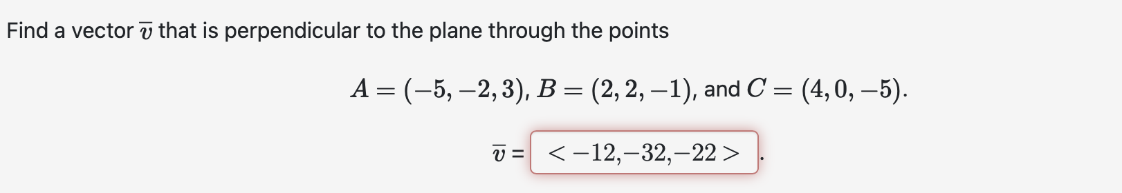 Solved Find a vector vˉ that is perpendicular to the plane | Chegg.com