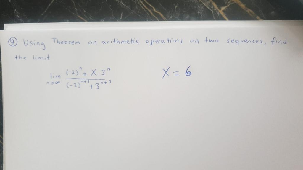 Solved Theoren on arithmetic operations on two sequences, | Chegg.com