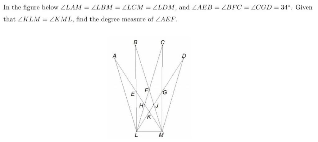 In the figure below ZLAM = ZLBM = ZLCM = ZLDM, and | Chegg.com