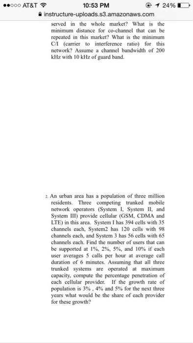Solved To calculate capacity, Erlang and number of | Chegg.com