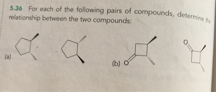 Solved 5.36 For each of the following pairs of compounds, | Chegg.com