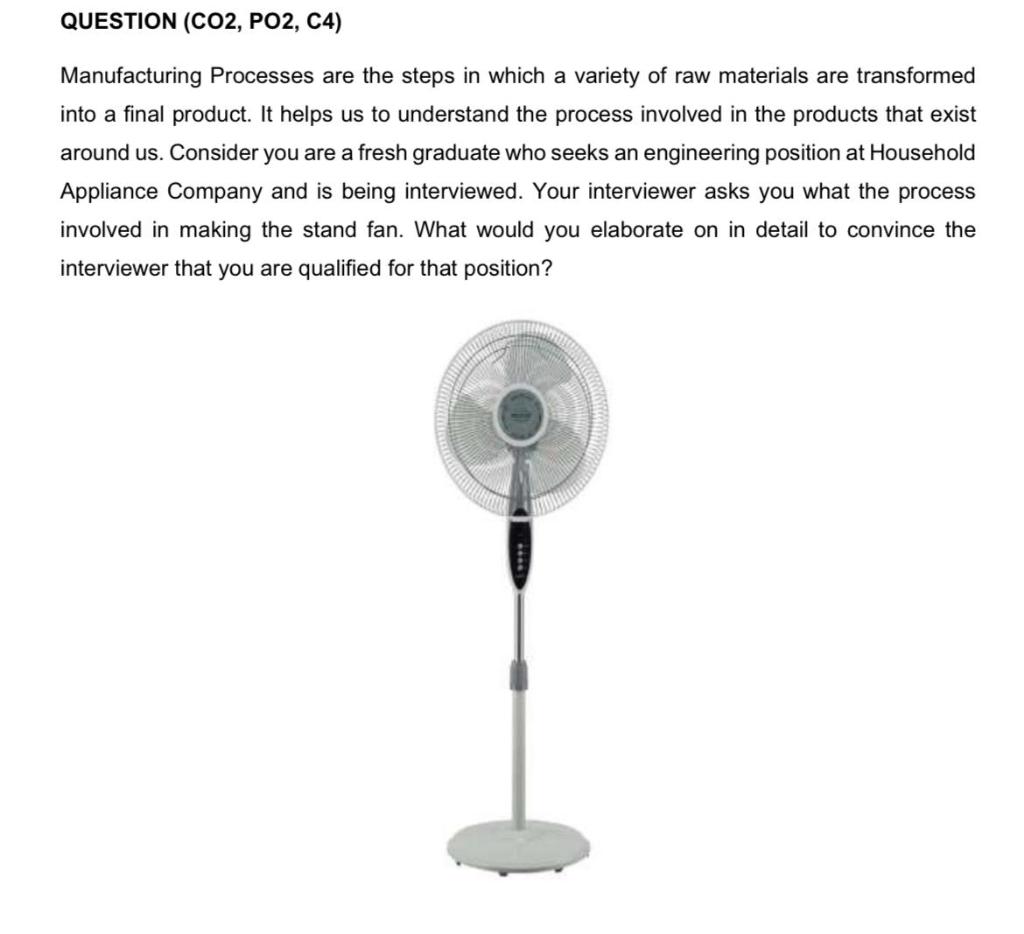 How the motor , switch box , Fan blade , center hub | Chegg.com