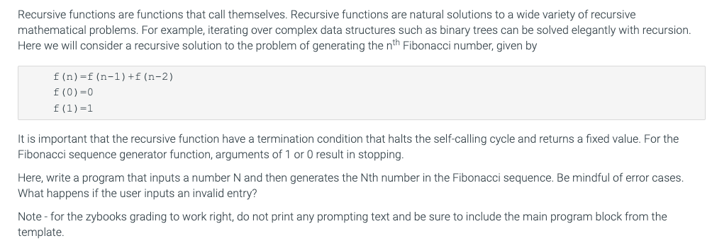 Solved Recursive functions are functions that call | Chegg.com