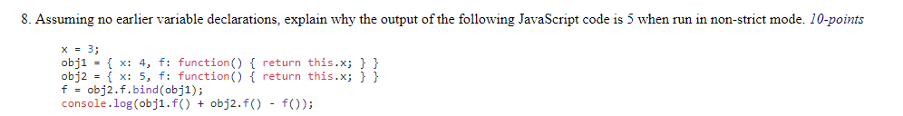 Solved 8. Assuming no earlier variable declarations, explain | Chegg.com