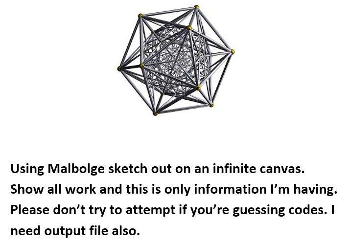 Using Malbolge sketch out on an infinite canvas. Show | Chegg.com