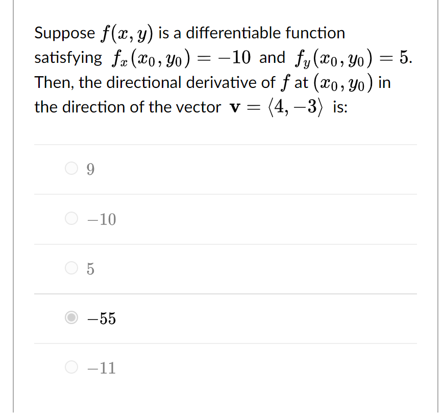 Solved Suppose f(x,y) is a differentiable function | Chegg.com