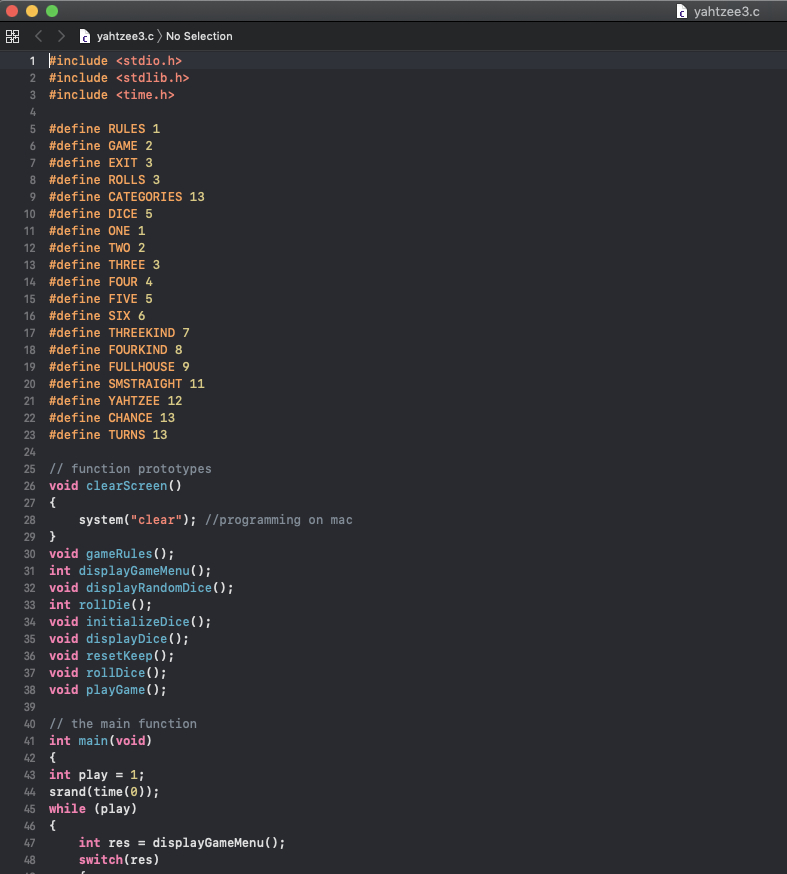 Tasks Activity yahtzee.c 1. Copy C source code file | Chegg.com
