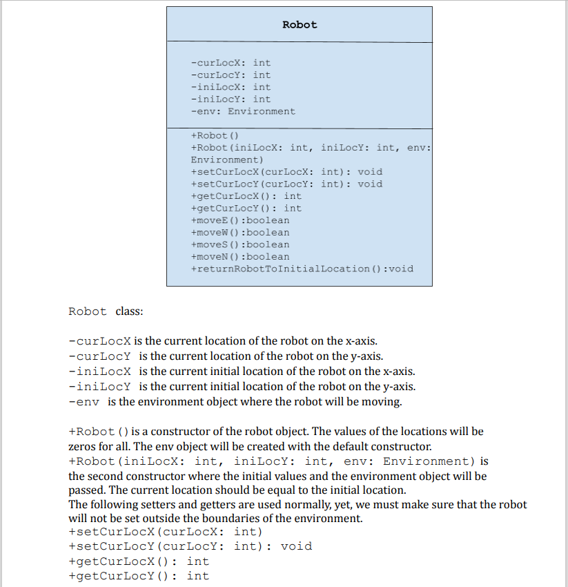 Solved Problem 1 Write A Java Program That Controls A Robot 1654