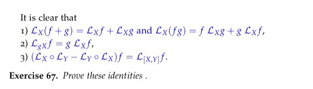 Solved Lie derivative Let X be a vector field on M and f be | Chegg.com