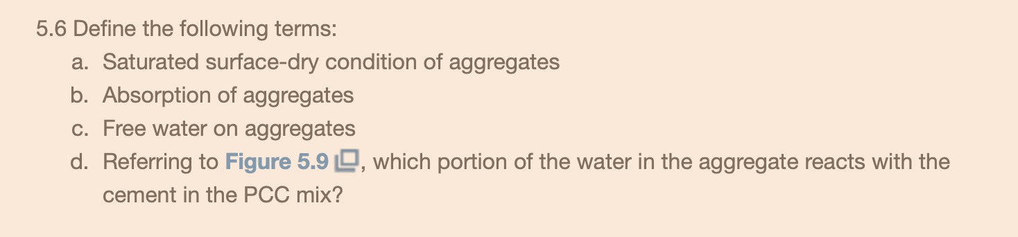 Solved 5.6 Define the following terms: a. Saturated | Chegg.com