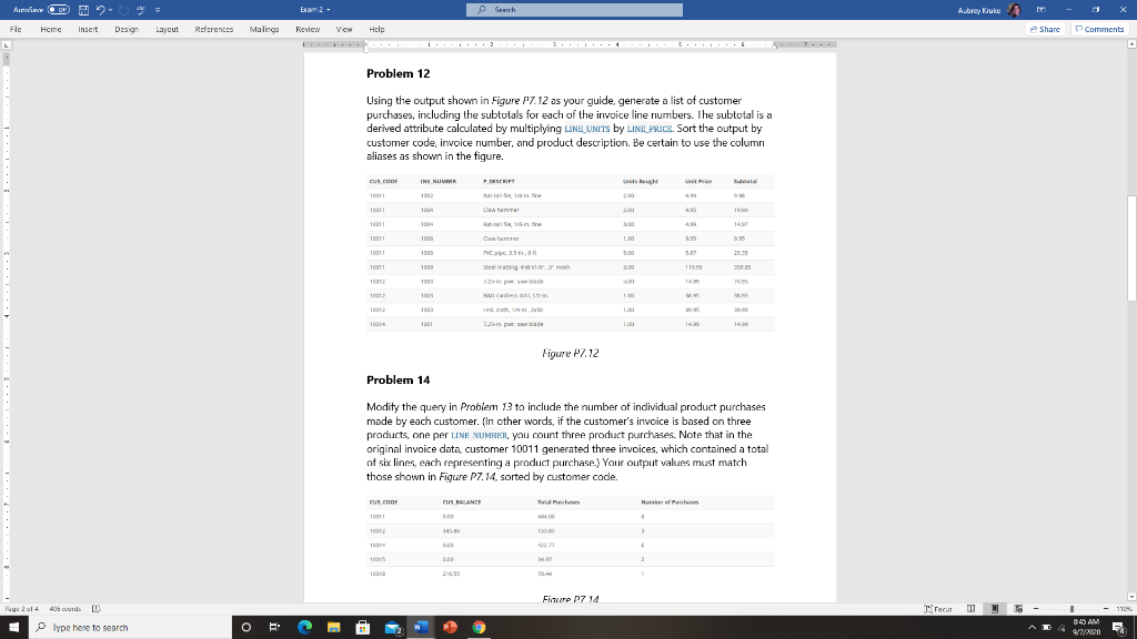 12.Using the output shown in Figure P7.12 as | Chegg.com