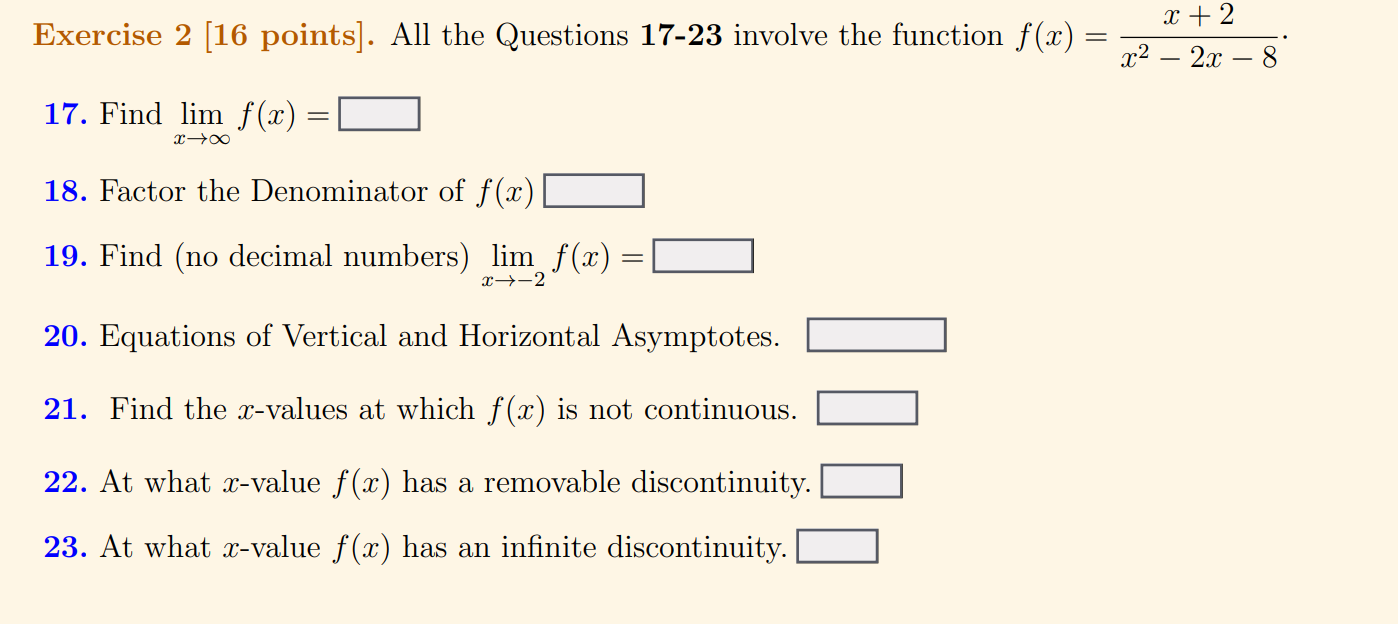 Solved Exercise 2[16 points]. All the Questions 17-23 | Chegg.com
